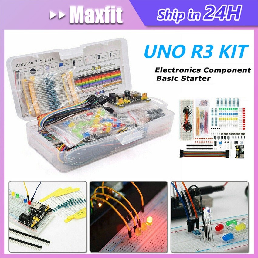 Jual RE57J Arduino Uno R3 Starter Kit Paket Lengkap Belajar Compatible 2 + Kabel Jumper Murah ...