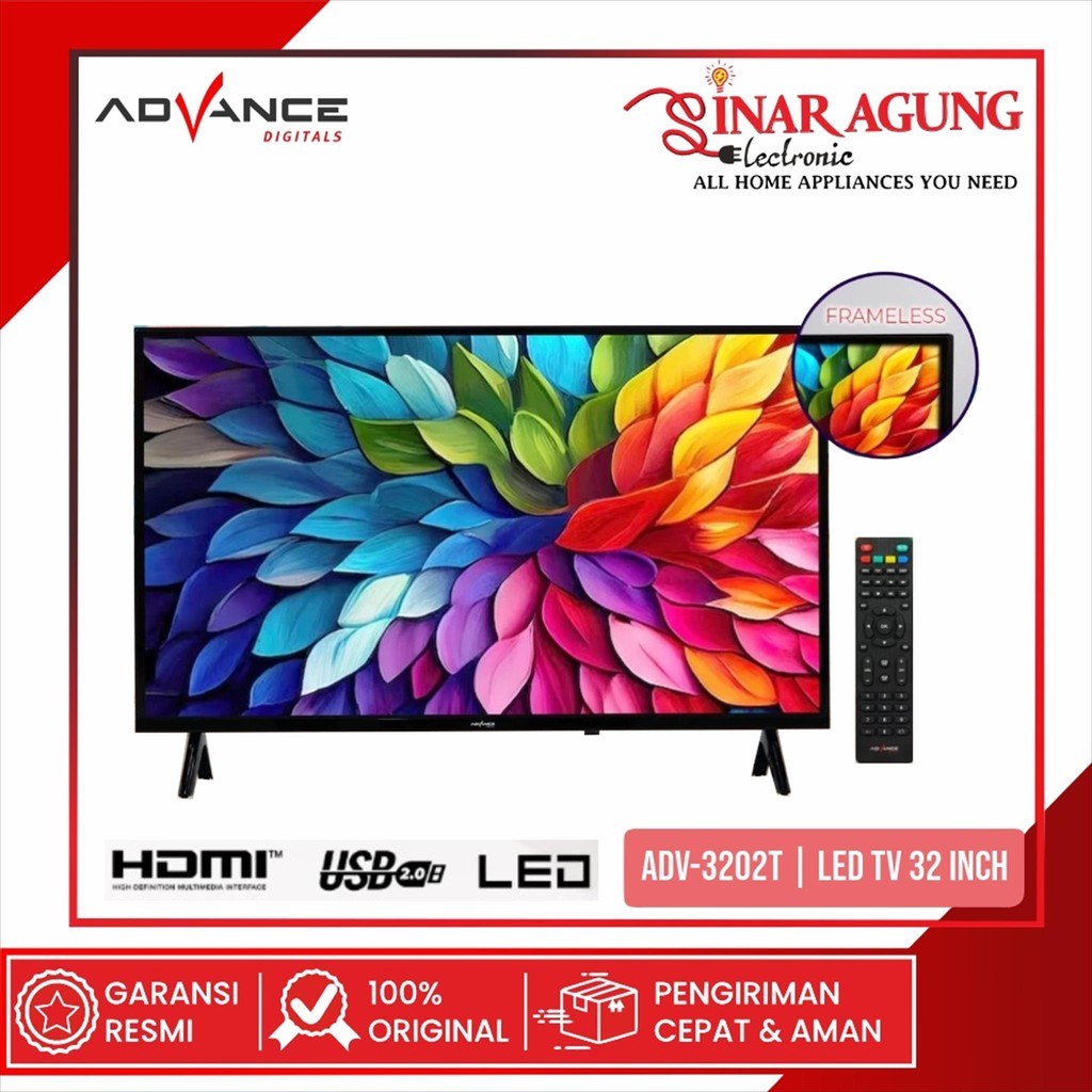 Jual ADVANCE ADV-3202T / ADV3202T LED TV DIGITAL 32 INCH HD - PANEL LG ...