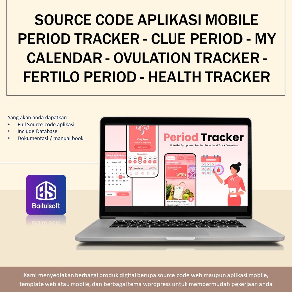 Jual SOURCE CODE APLIKASI MOBILE PERIOD TRACKER - CLUE PERIOD - MY CALENDAR - OVULATION TRACKER ...