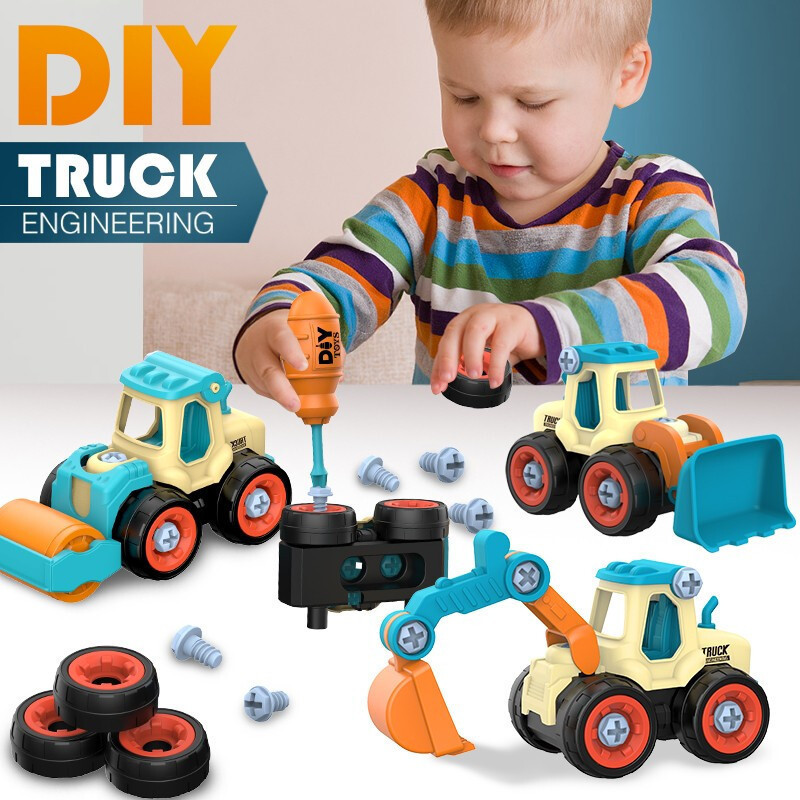 Jual Take Apart Construction Vehicle Toy Nut Disassembly Loading ...