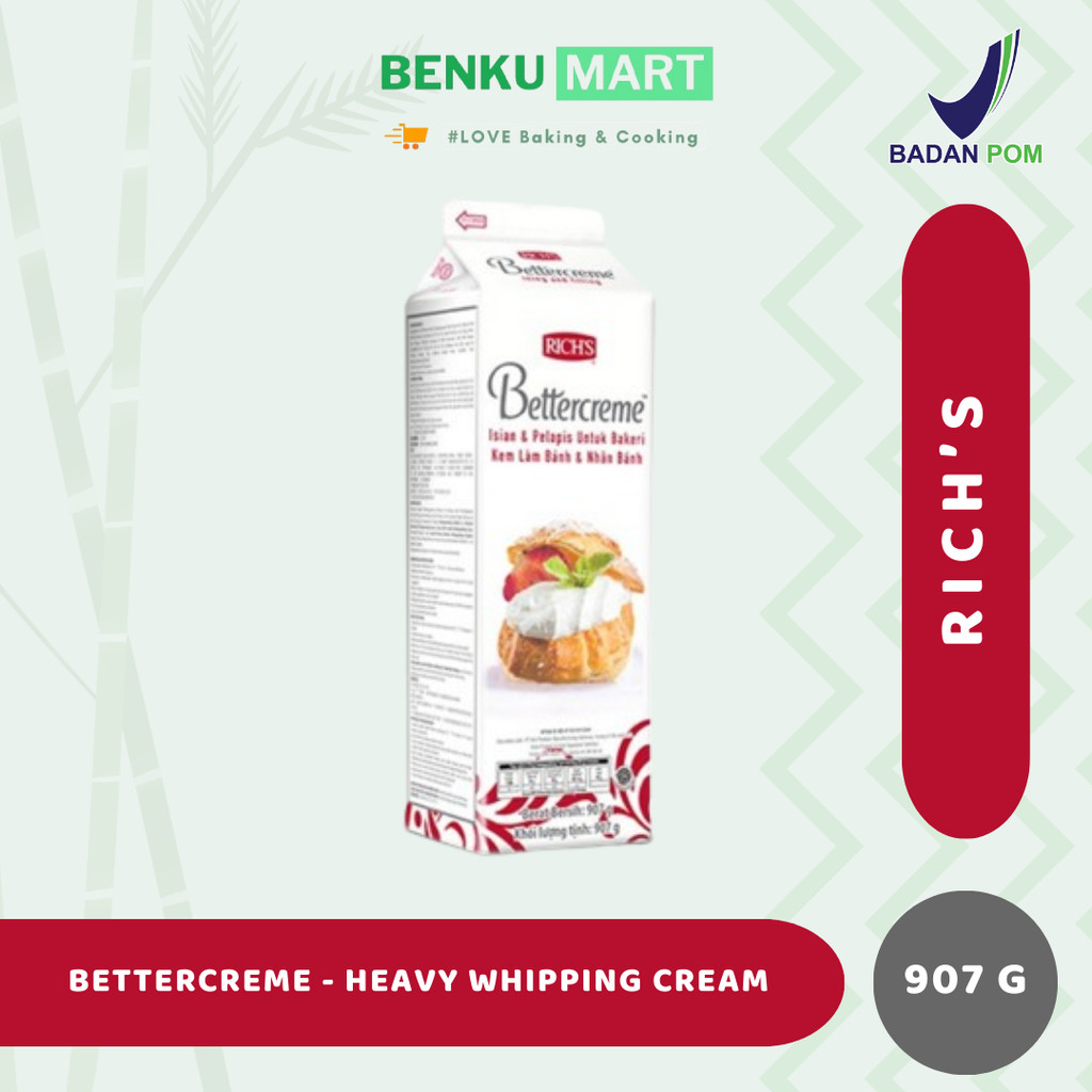 Jual Richs Bettercreme | Rich's Rich Whipping Cream 907 gr | Shopee ...