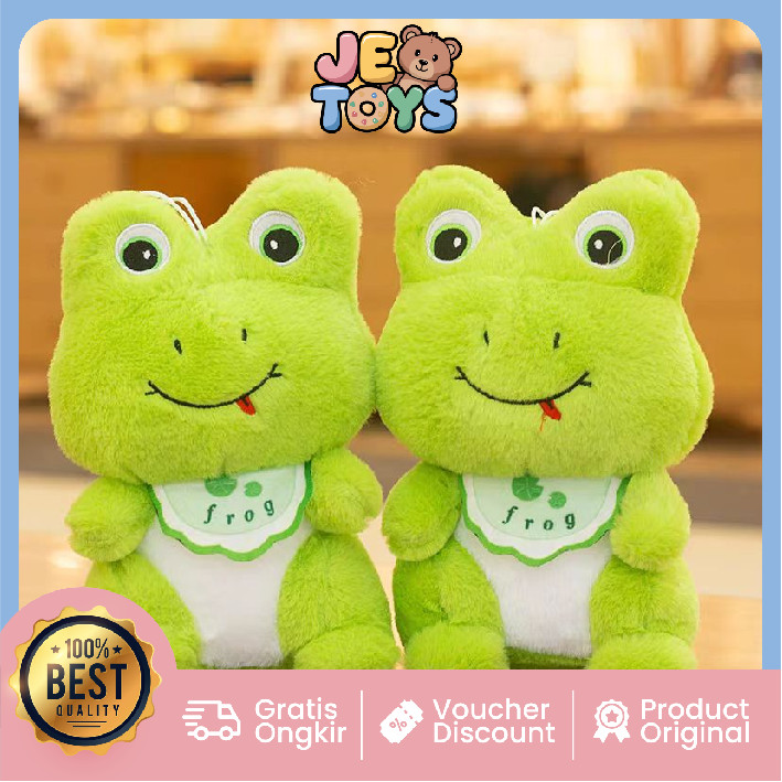 Jual JE TOYS 004-GF-11 Boneka Plushie Katak Lucu dengan Dasi / Boneka ...