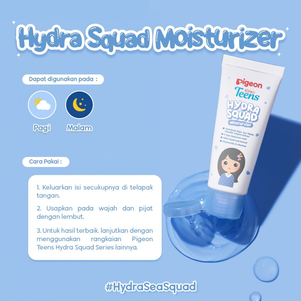 Jual Pigeon Teens Hydra Squad Moisturizer 20ml | Skincare Remaja ...