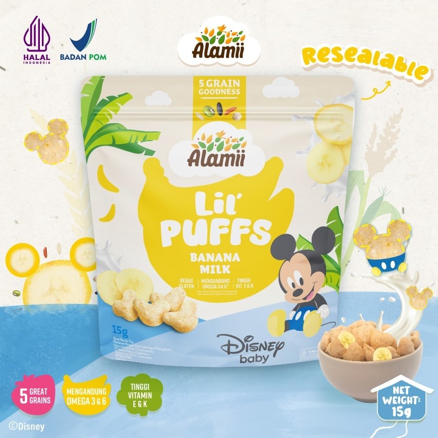 Jual Alamii Lil Puffs - Banana Milk | Shopee Indonesia