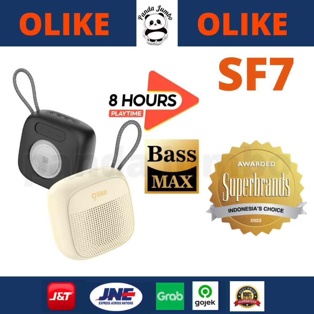 Jual OLIKE Speaker Mini Wireless SF7 HiFi Sound Bass Max 8 Jam Playing ...