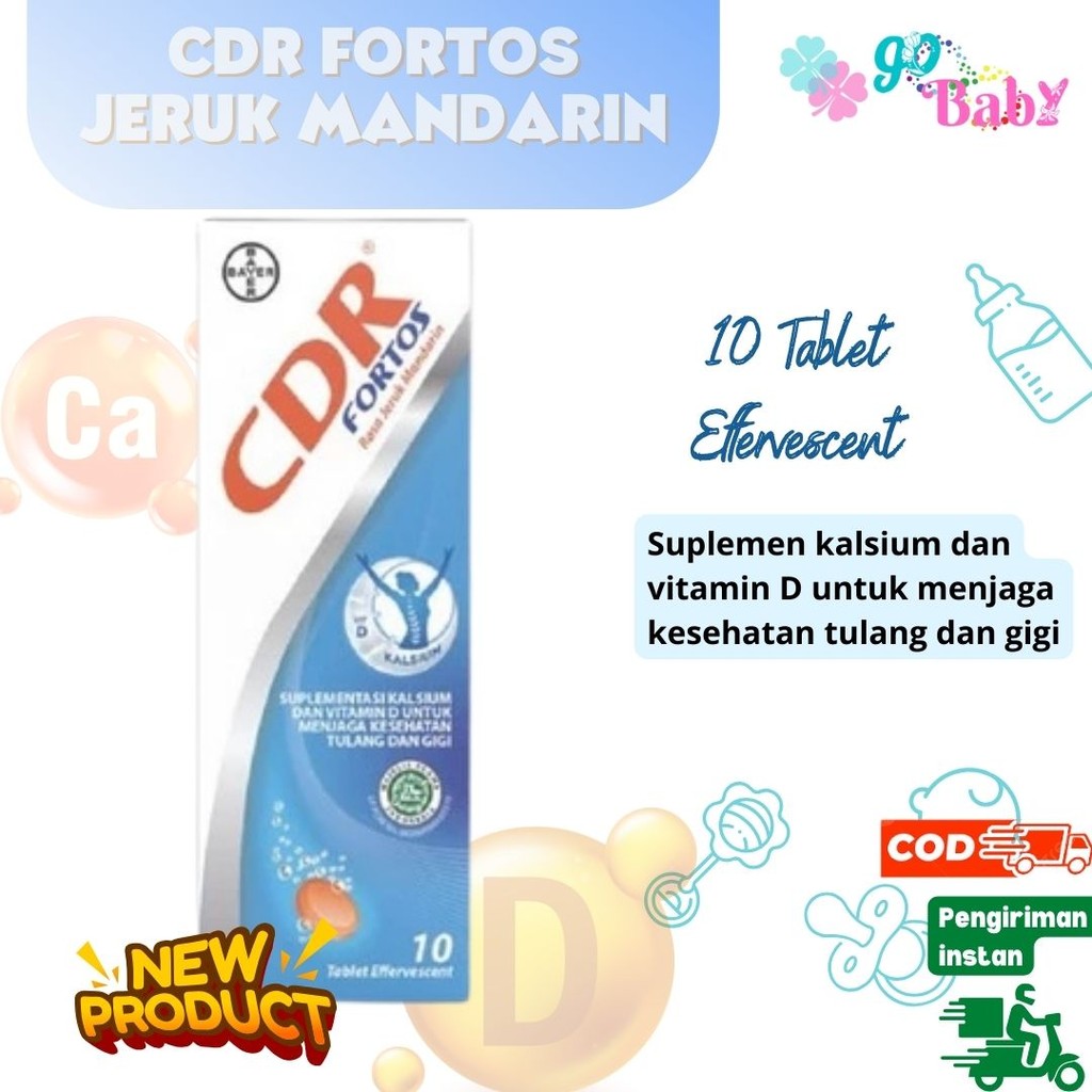 Jual CDR FORTOS EFFERVESCENT - Vitamin Tulang dan Gigi | Shopee Indonesia