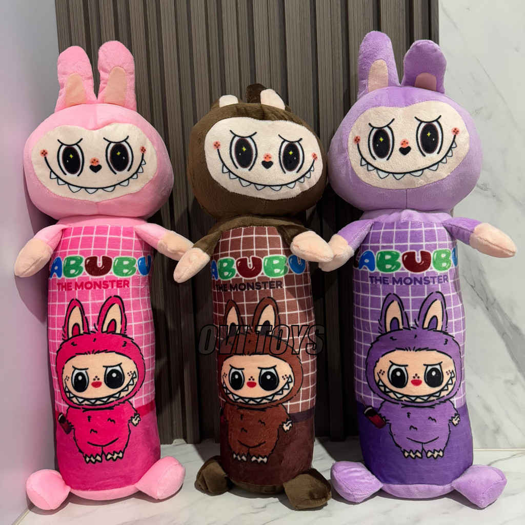 Jual Boneka Guling Labubu The Monsters Macaroon Ukuran 50cm bahan ...