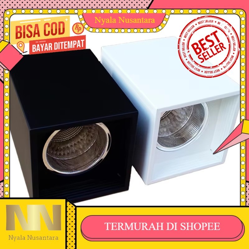 Jual DOWNLIGHT OUTBOW KOTAK FITTING E27 3,5 INCH / KAP LAMPU OUTBOW ...