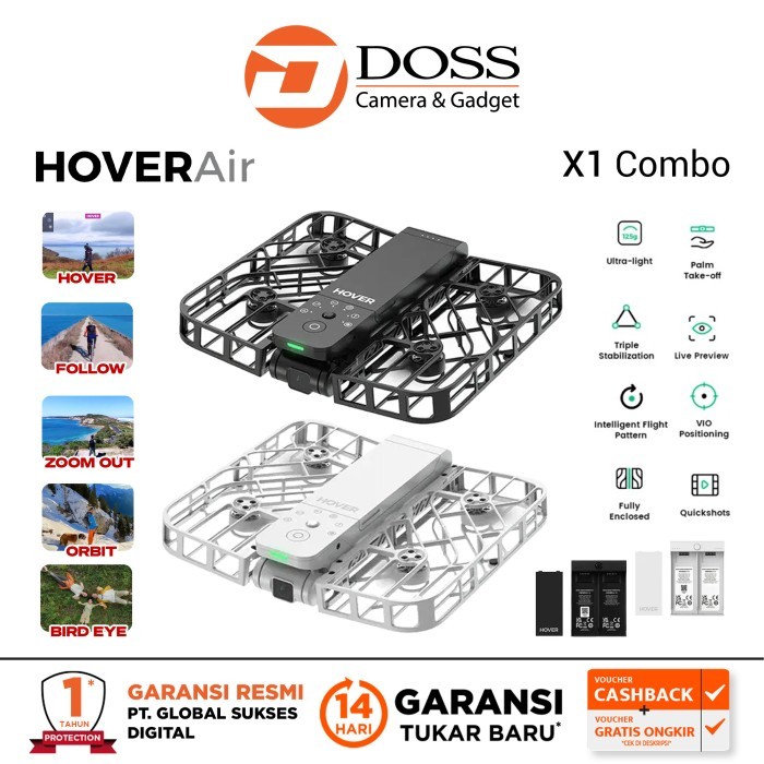 Jual HoverAir Hover Air X1 Combo Drone Camera Foldable Hover X-1 | Shopee Indonesia