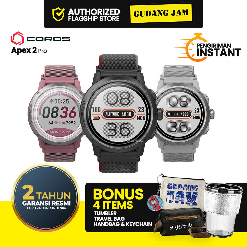 Jual Coros APEX 2 Pro GPS Smartwatch - Garansi Resmi DENKA 2 Tahun | Shopee Indonesia