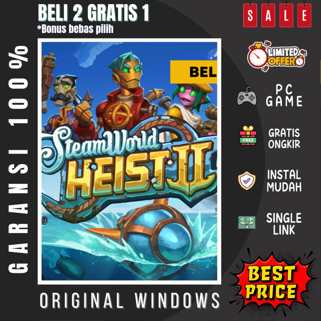 Jual STEAMWORLD HEIST II - GAME PC - GAME LAPTOP - PC GAMES - BELI 2 ...
