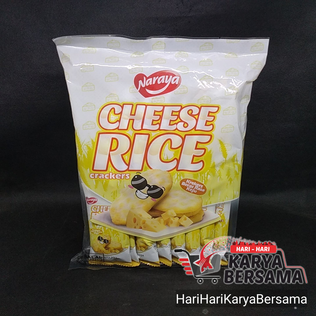 Jual MAKANAN RINGAN BISKUIT NARAYA CHEESE RICE CRACKERS 96GR | Shopee ...