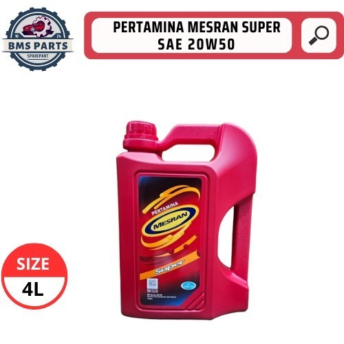 Jual OLI MATIC Pertamina Mesran Super SAE 20W50 4L galon API SERVICE SG ...