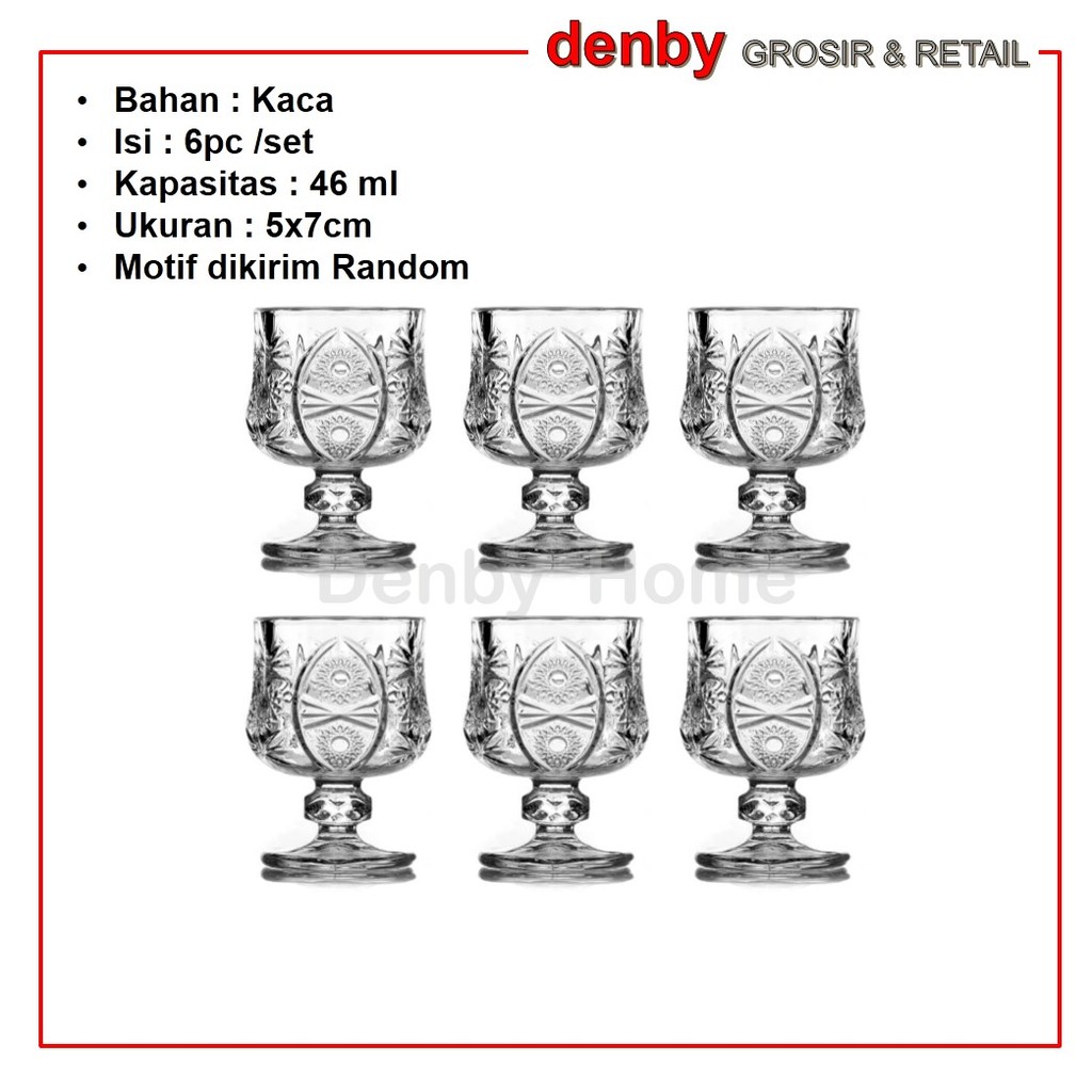 Jual Gelas Soju Sloki Kaca Shot Footed Mini Glass 6pc/set | Shopee ...