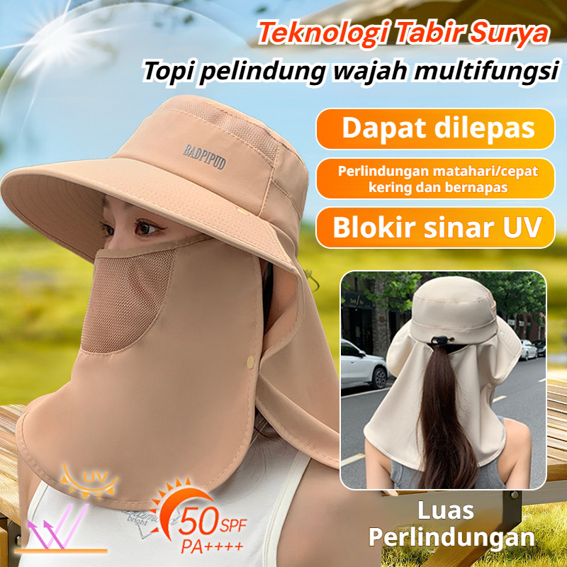 Jual Topi selendang hiking dan berkemah/topi masker wajah multifungsi ...