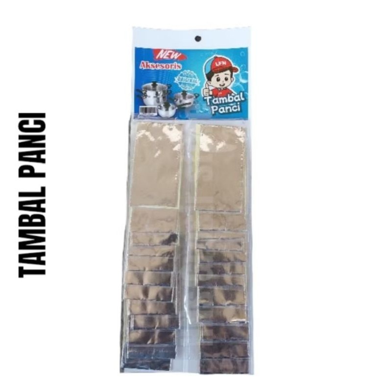 Jual (24 pcs) TAMBAL LEM PANCI aluminium foil kualitas the best panjang ...