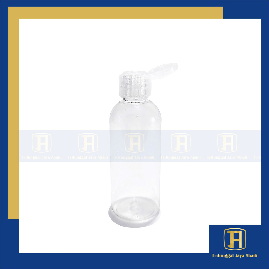 Jual Botol Boston Round 60ml Bening PET – 1 Set dengan Tutup Fliptop 18 ...