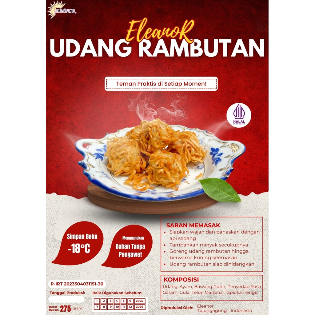 Jual Udang Rambutan PREMIUM NON MSG ala Gacoan isi 9 ELEANOR GROUP ...