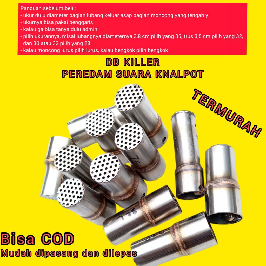 Jual DB Killer Knalpot Universal Peredam Knalpot jadi lebih adem ( 28mm ...