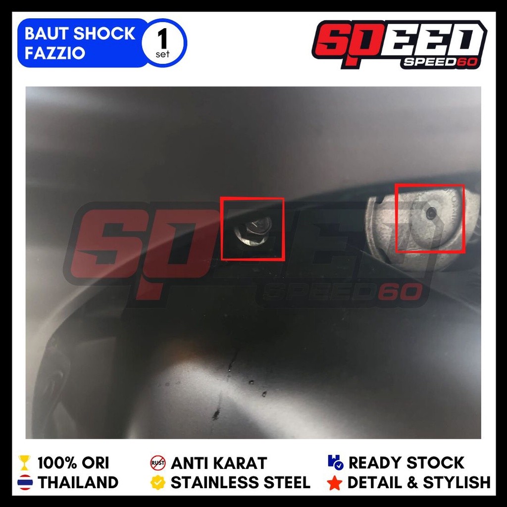 Jual NEOPART - Probolt Baut Shock Tabung Segitiga Yamaha Fazzio Freego Mio Gear 125 Stainless ...