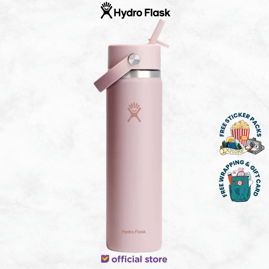 Jual Botol Hydro Flask Wide Mouth Flex Straw 24 oz / 710 ml Tonal ...
