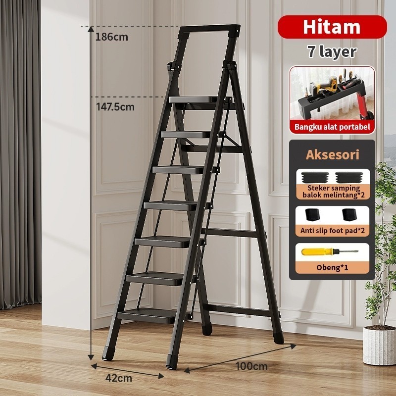 Jual Jabamore Tangga Rumah Lipat Tangga Besi Lipat 3 -4 pkunt4 | Shopee Indonesia