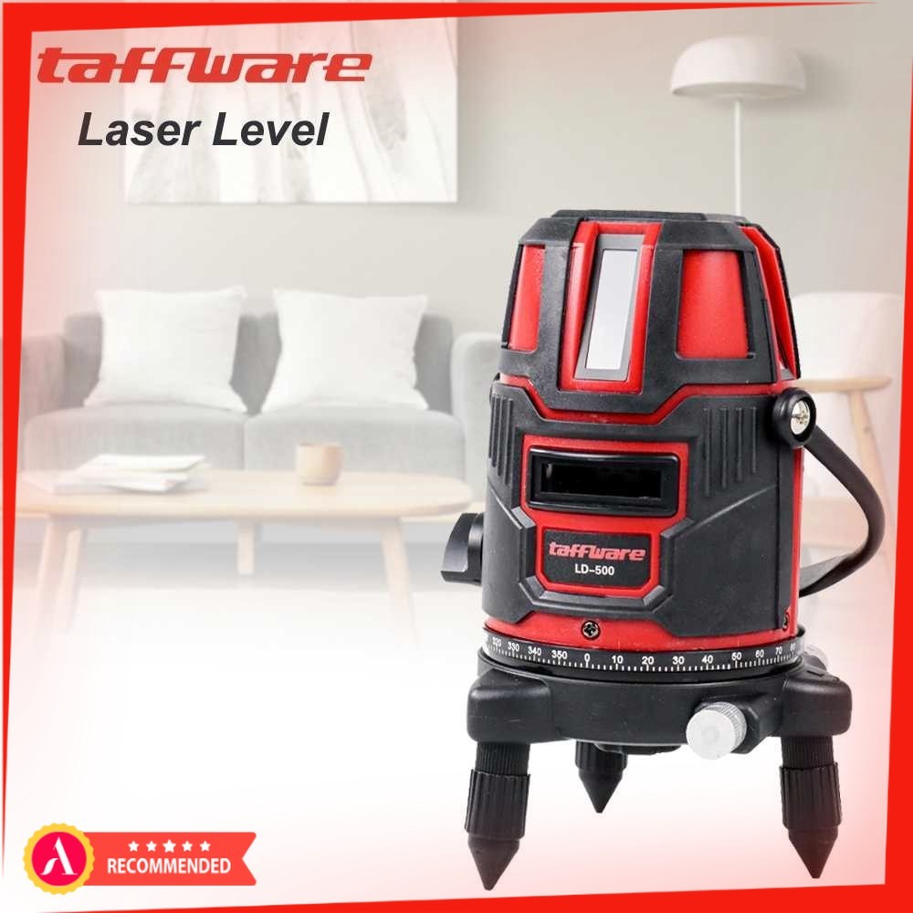 Jual Taffware Mesin Self Leveling 5 Line Laser Red Beam Infrared 4D ...