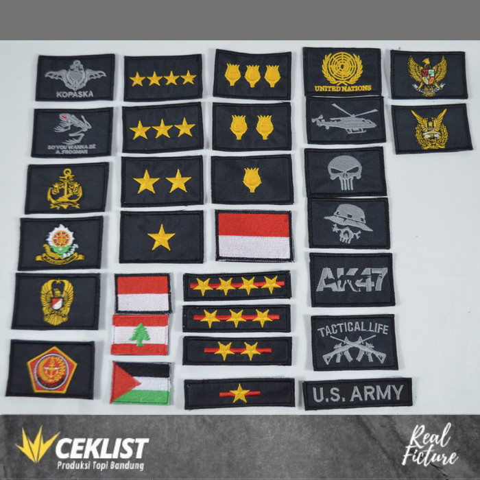 Jual Emblem bordir tactical TNI AL/ TNI AU/ TNI AD | Shopee Indonesia