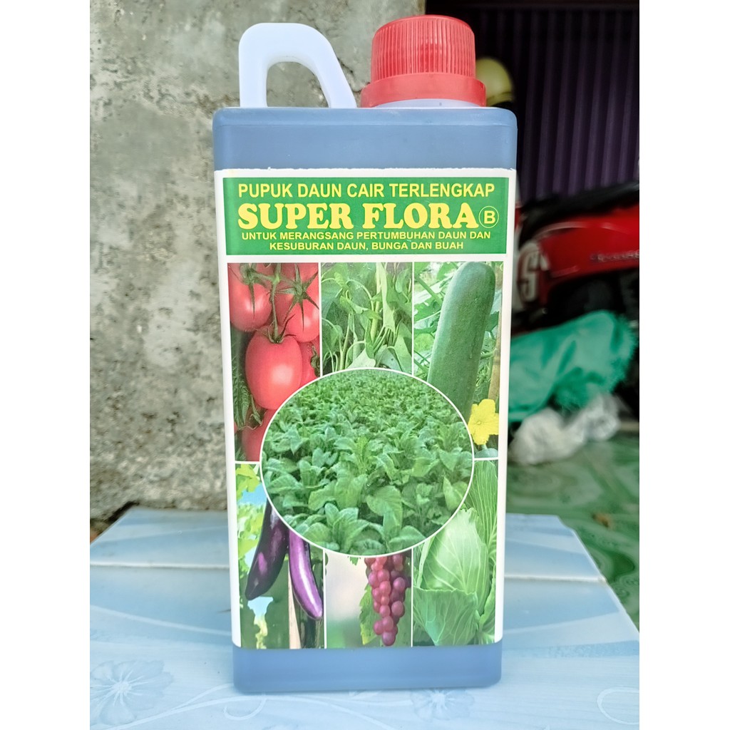 Jual Pupuk Cair Lengkap SUPER FLORA - 1 Liter | Shopee Indonesia