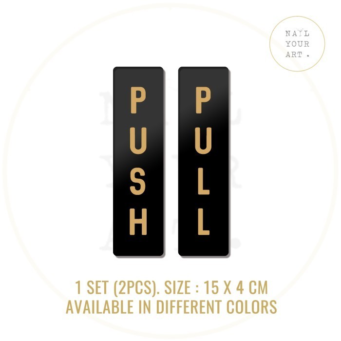 Jual RZ99 Sign Akrilik Pintu - PUSH PULL MINIMALIS - MEDIUM 20 Cm ...