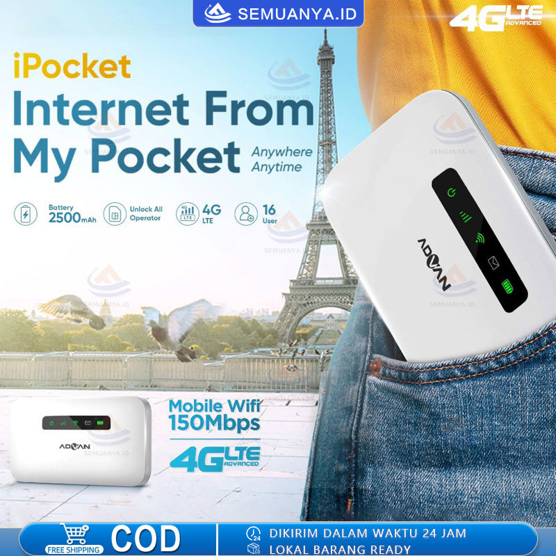 Jual MIFI MODEM WIFI 4G UNLOCK OPERATOR Perdana By.u/ 150 Mbps 4G ...