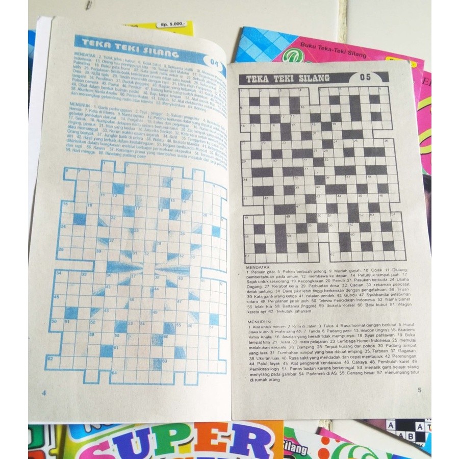Jual Buku TTS Kuis & Angka Teka Teki Silang Asah Otak Medium Murah ...