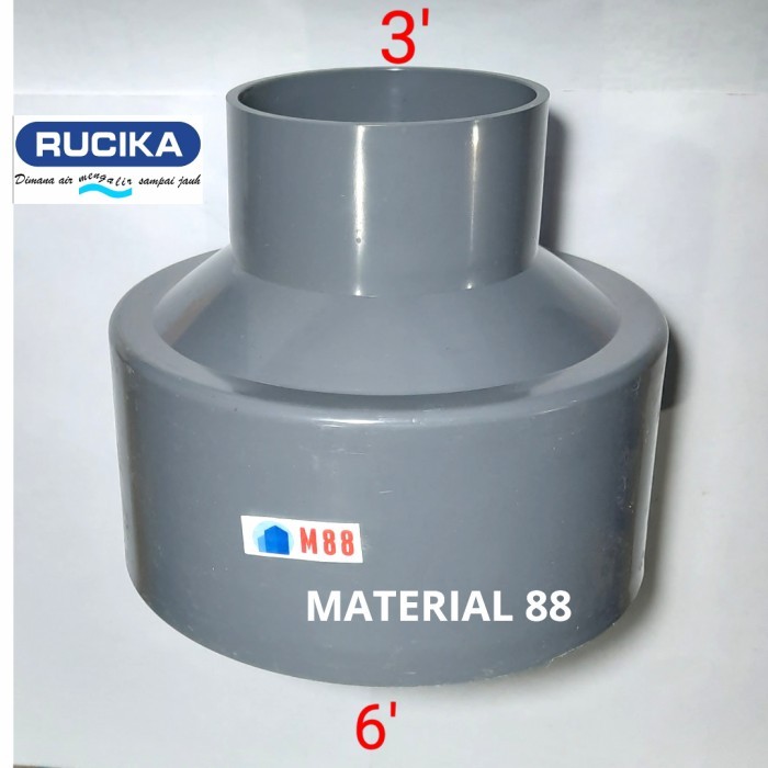 Jual Vlok Sok 6×3 inch RUCIKA D - Reducer Pipa PVC 6x3 Flok Flock 6 x 3 ...