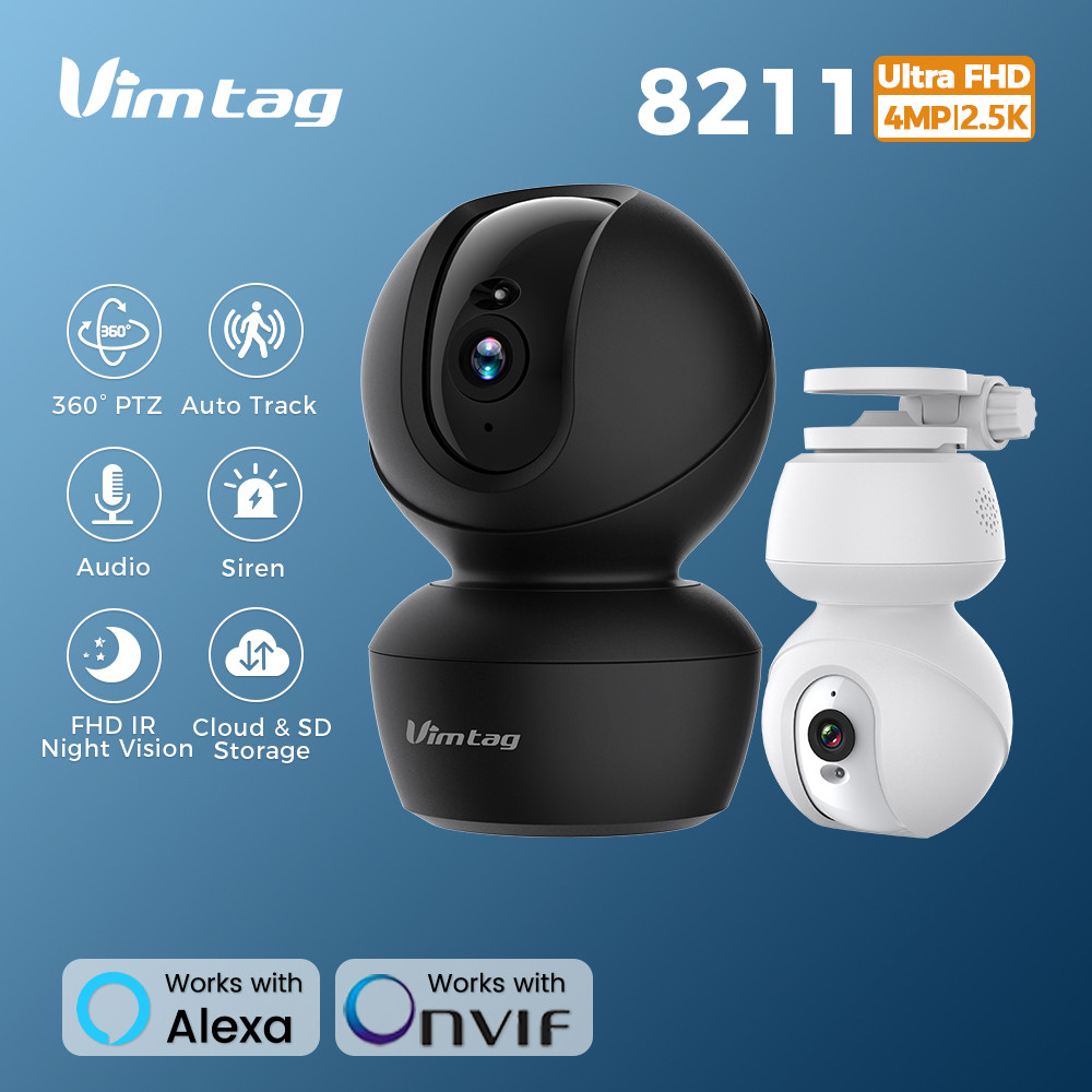 Jual VIMTAG 2.5K Security Camera Indoor CCTV Camera WIFI 360° Auto Track IR Night Vision Human ...