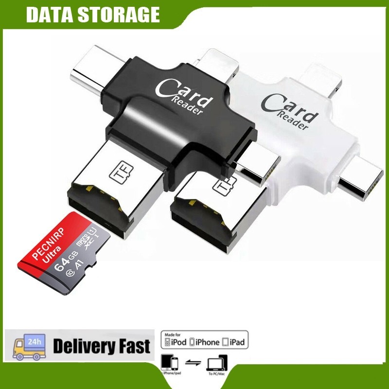 Jual Micro SD Card Reader for iPhone/ipad/Android/Mac/Computer/Camera ...