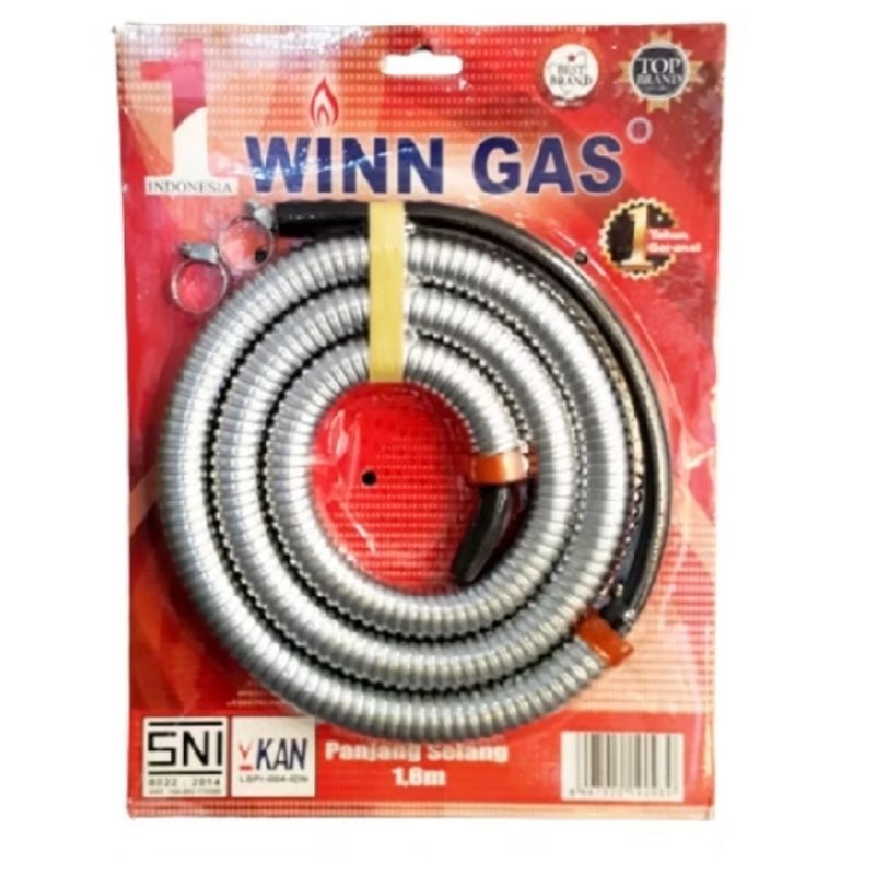 Jual Selang Flexibel Winn Gas Selang Regulator 1.8 M | Shopee Indonesia