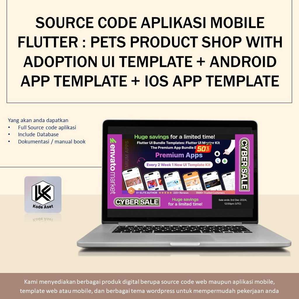 Jual SOURCE CODE APLIKASI MOBILE FLUTTER : PETS PRODUCT SHOP WITH ADOPTION UI TEMPLATE + ANDROID ...