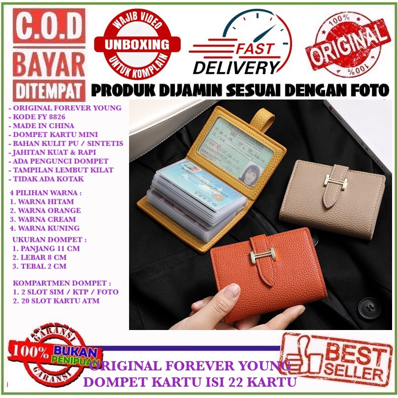 Jual C.O.D ORIGINAL FOREVER YOUNG FY 8826 DOMPET KARTU MINI WALLET CARD ...