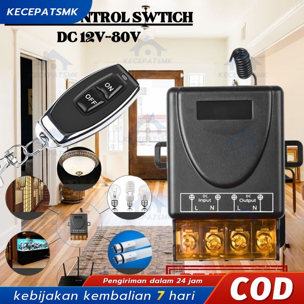 Jual Relay Switch AC 220 DC 12V 1CH Remote Control Saklar on off ...