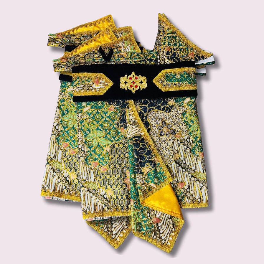 Jual Kain Sembong Dodot Batik Warna Hijau Seni Kejuaraan Lomba Pencak ...