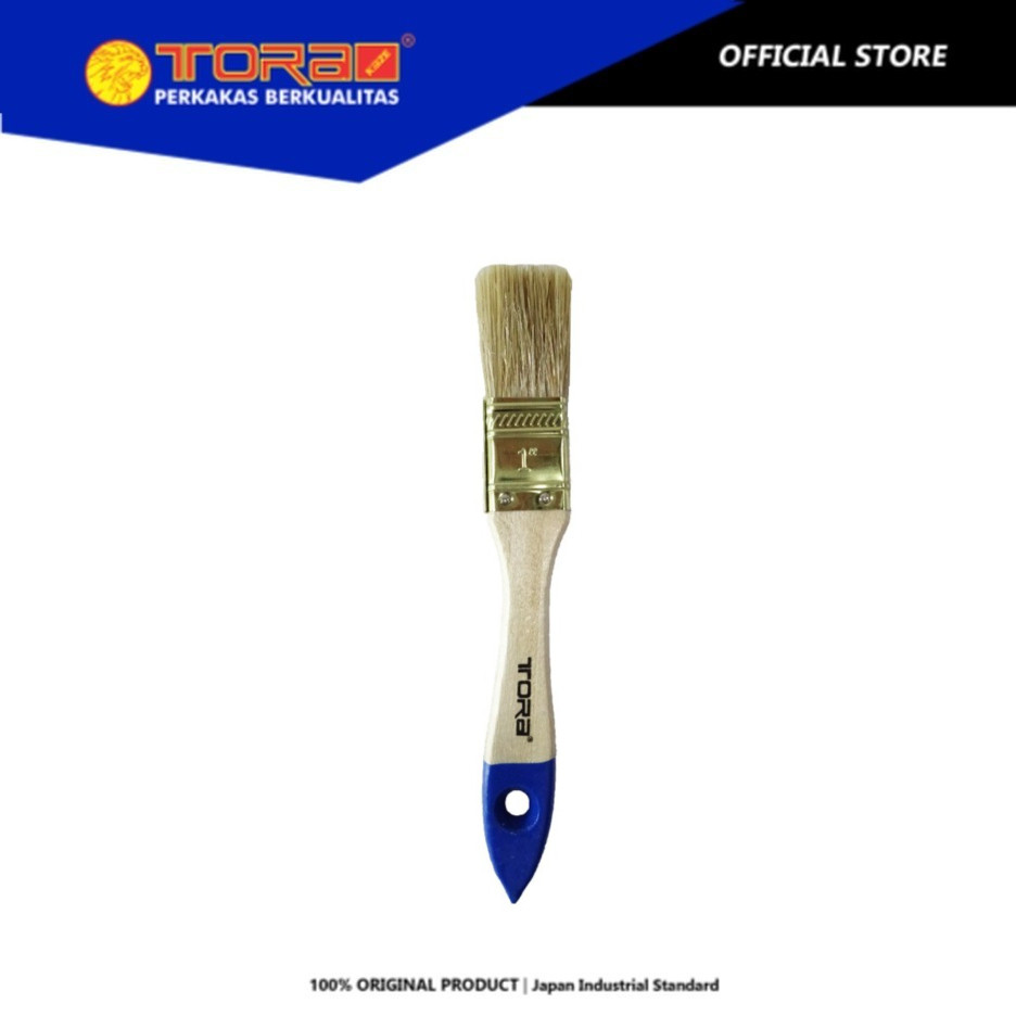 Jual TORA Kuas Cat 1 Inch Gagang Kayu - Kuas Cat Tembok Serbaguna ...