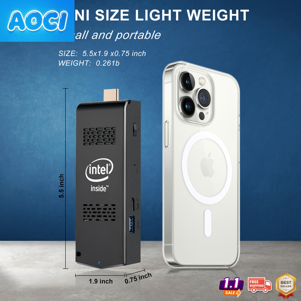 Jual MINI PC Stik komputer mikro J4125 S7, unit utama kecil dengan ...