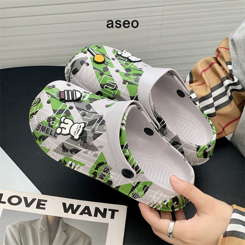 Jual Aseo Sandal Pria Wanita Baim Clog Terbaru Slip on Kodok Lucu Anti ...