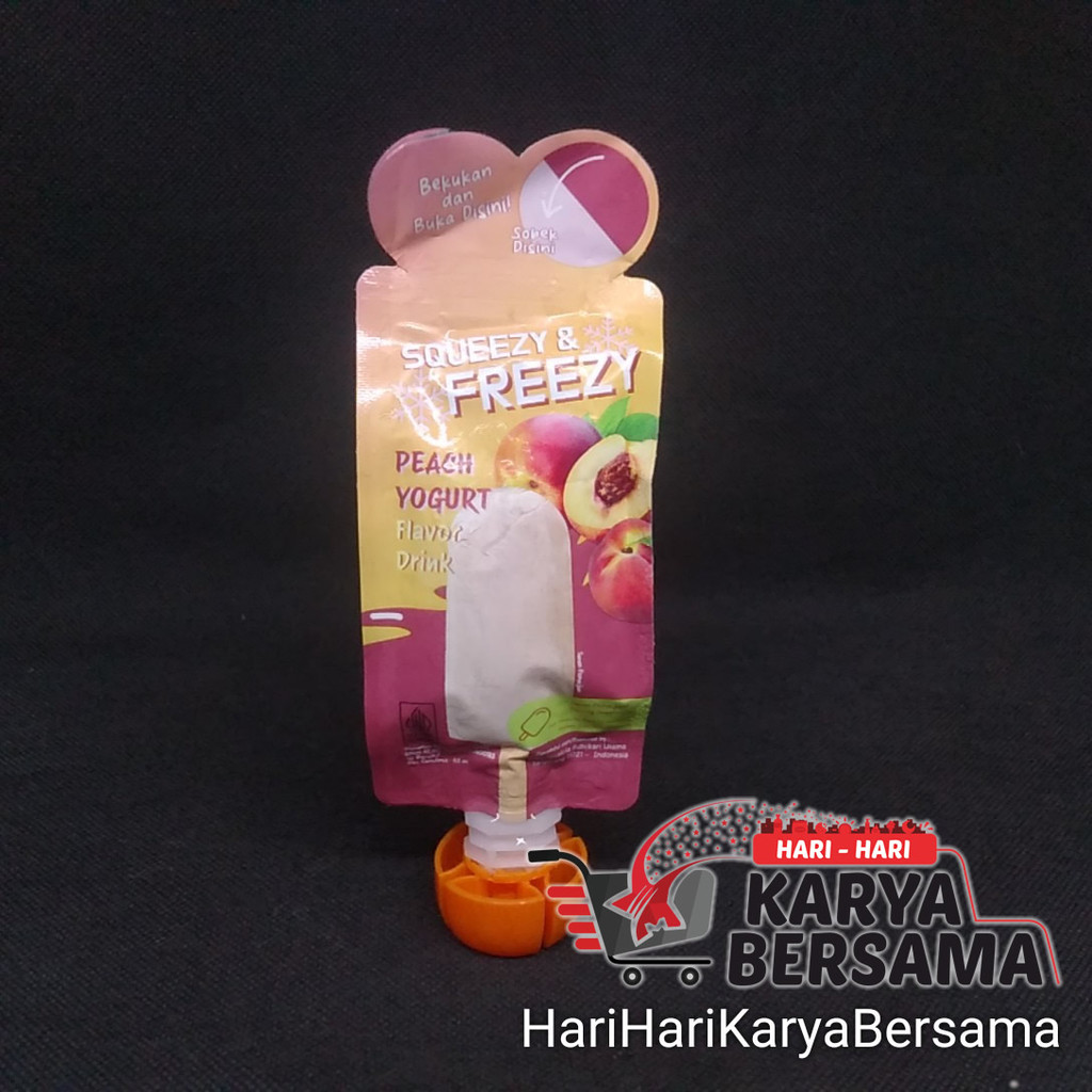 Jual MINUMAN RINGAN YOGURT SQUEEZY & FREEZY PEACH YOGURT 65ML | Shopee ...