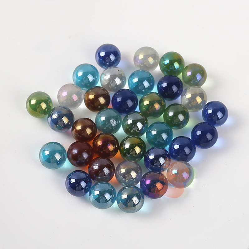 Jual 16mm Glass Marbles Balls Charms Clear Pinball Machine Home Decor ...