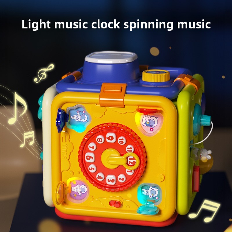 Jual 6-in-1 Kids Busy Board Cube Educational Games Creative Learning ...