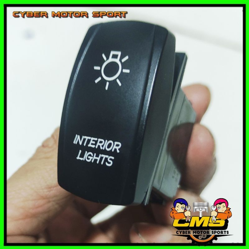 Jual Saklar mobil universal 12v 24v logo led interior light. rocker ...