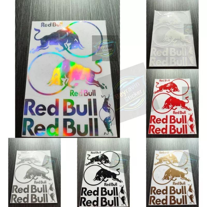 Jual stiker helm red bull set model cutting sticker | Shopee Indonesia