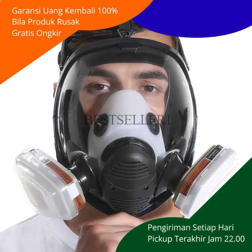 Jual BS Masker Anti Gas Debu Beracun Respirator Safety Proyek Pabrik ...