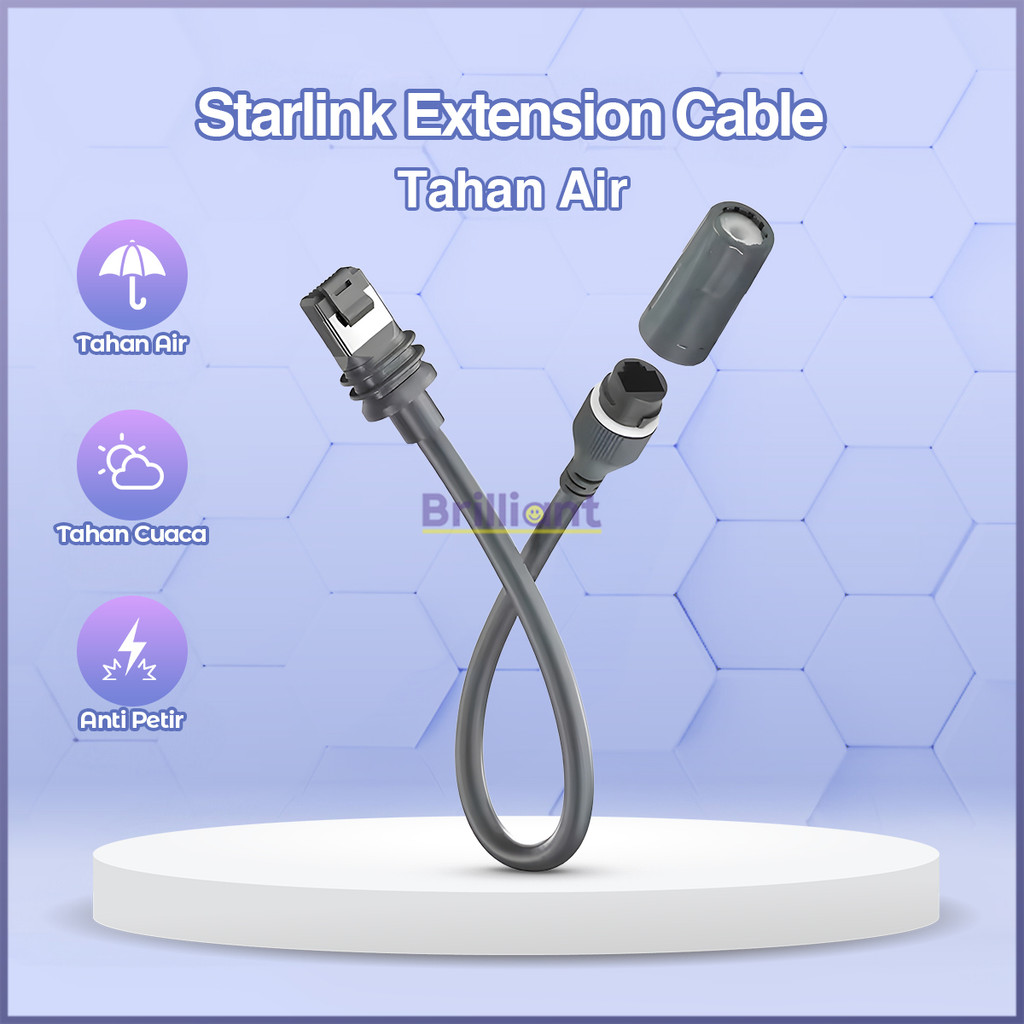 Jual Starlink Waterproof V3 Gen3 Network Cable M20 RJ45 Cat6 Connector ...